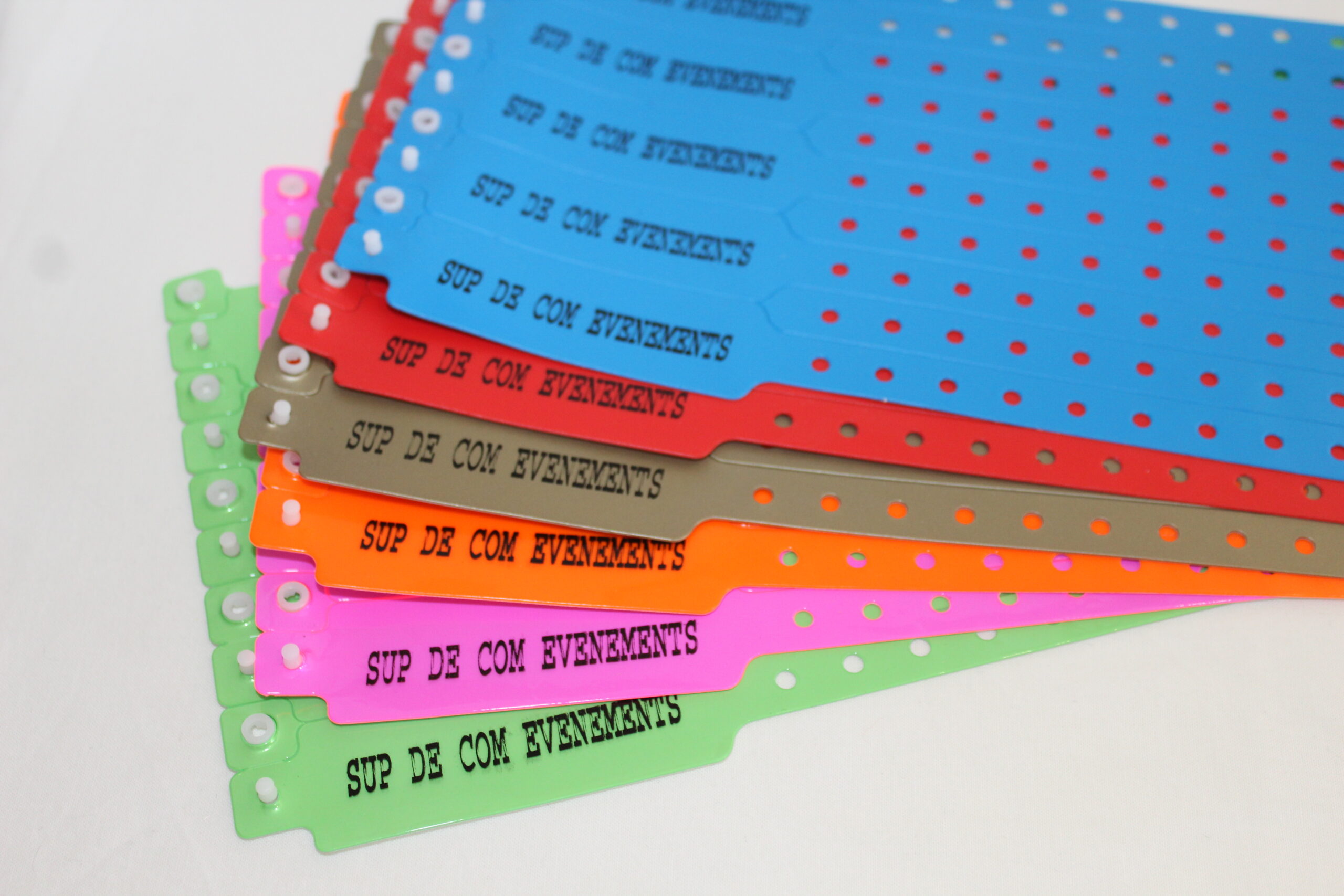 Bracelet plastique PVC imprimable - Sup de Com